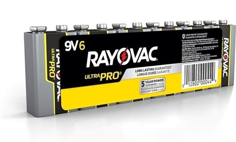 Blue Bird Pallets - Rayovac 9V 6 Pack NEW